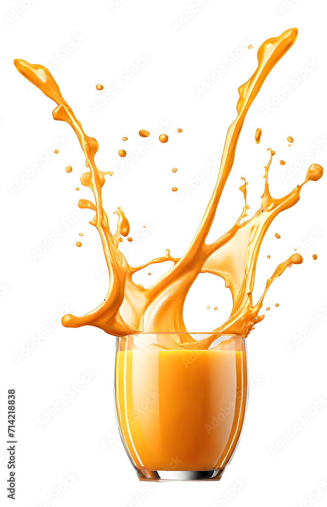 orange juice png, orange juice splash withy a falling orange slice png ...