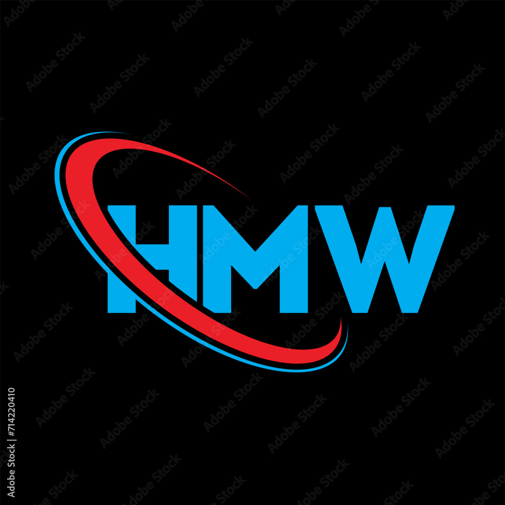 HMW logo. HMW letter. HMW letter logo design. Initials HMW logo linked ...