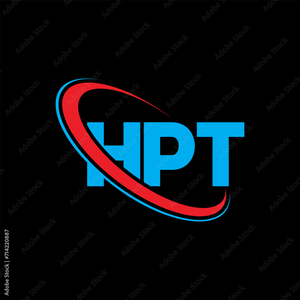 HPT logo. HPT letter. HPT letter logo design. Initials HPT logo linked ...