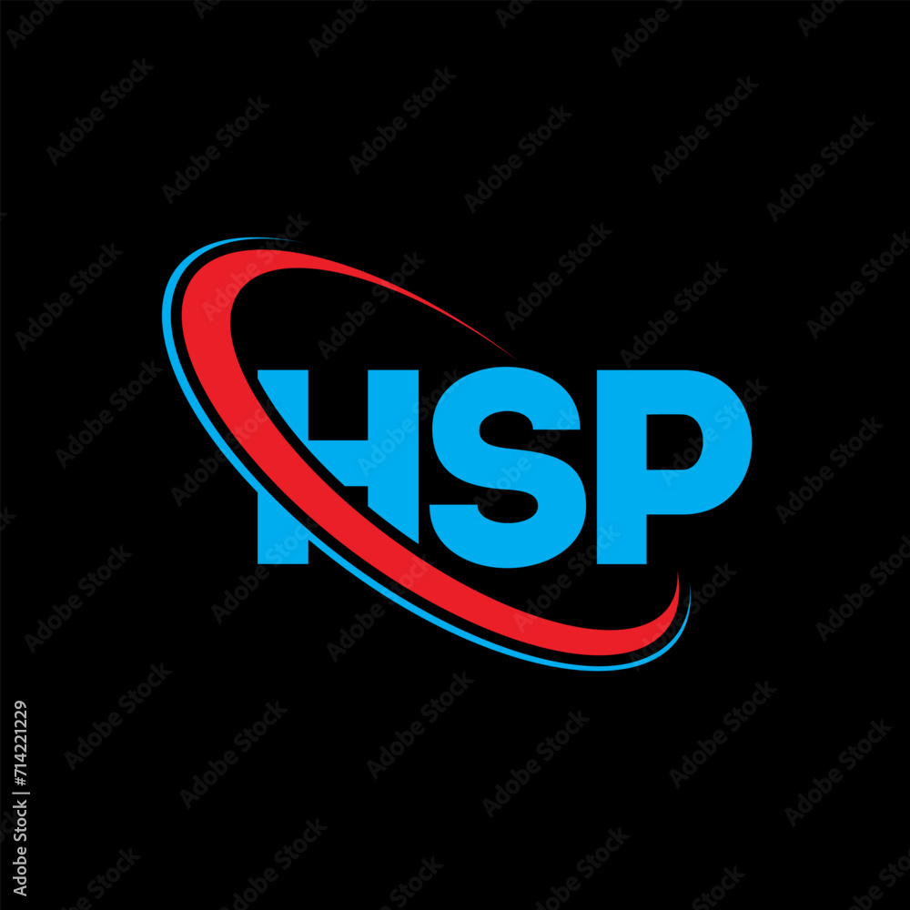 HSP logo. HSP letter. HSP letter logo design. Initials HSP logo linked ...