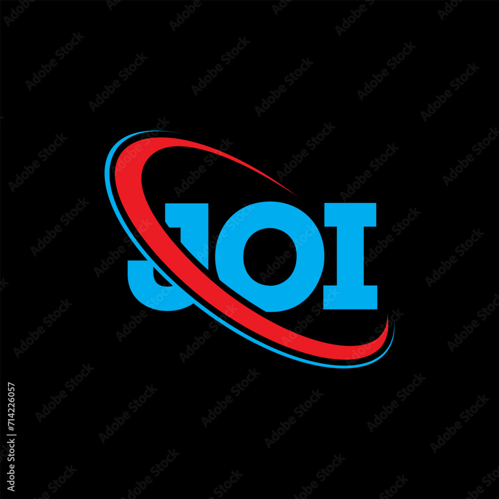 JOI logo. JOI letter. JOI letter logo design. Initials JOI logo linked ...