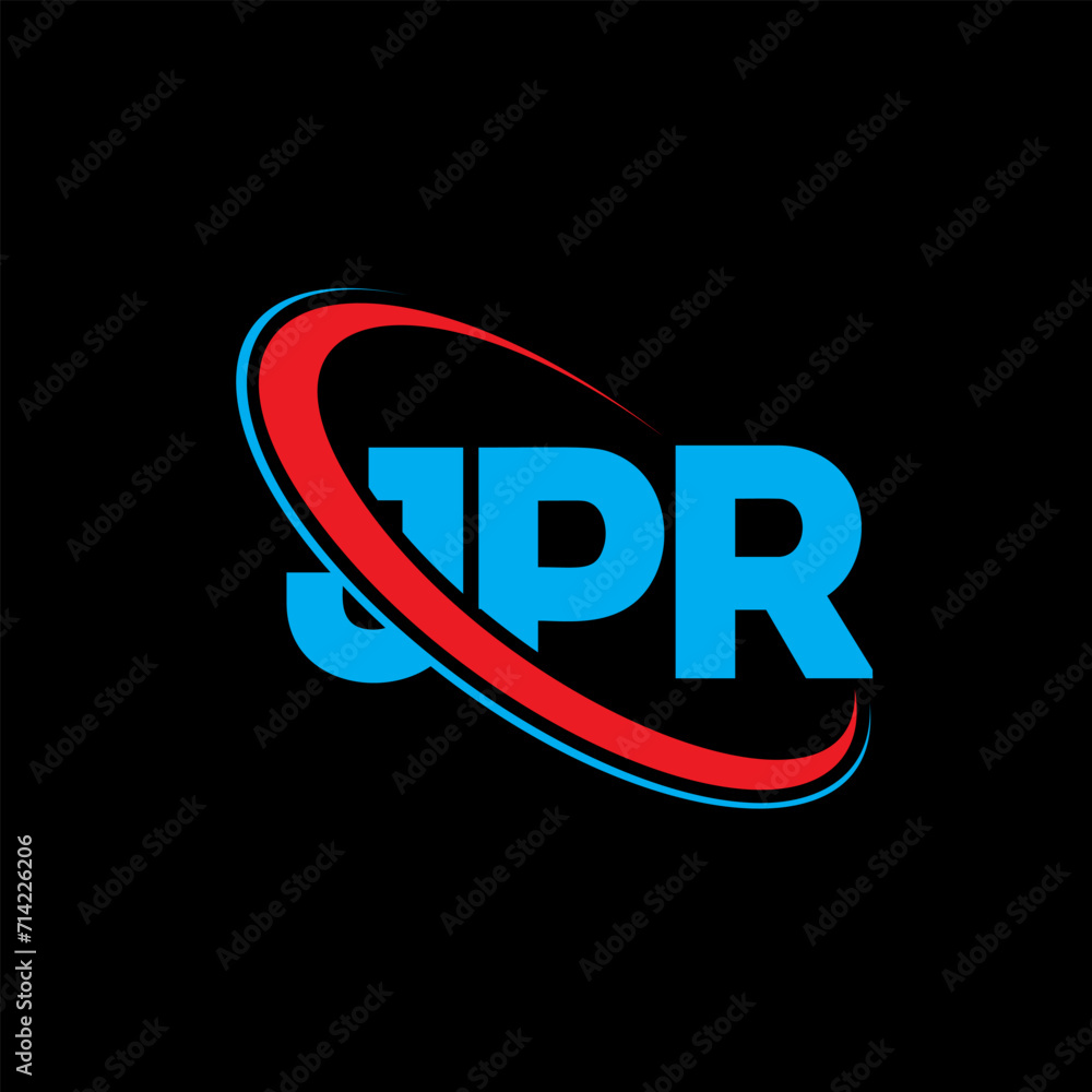 JPR logo. JPR letter. JPR letter logo design. Initials JPR logo linked ...