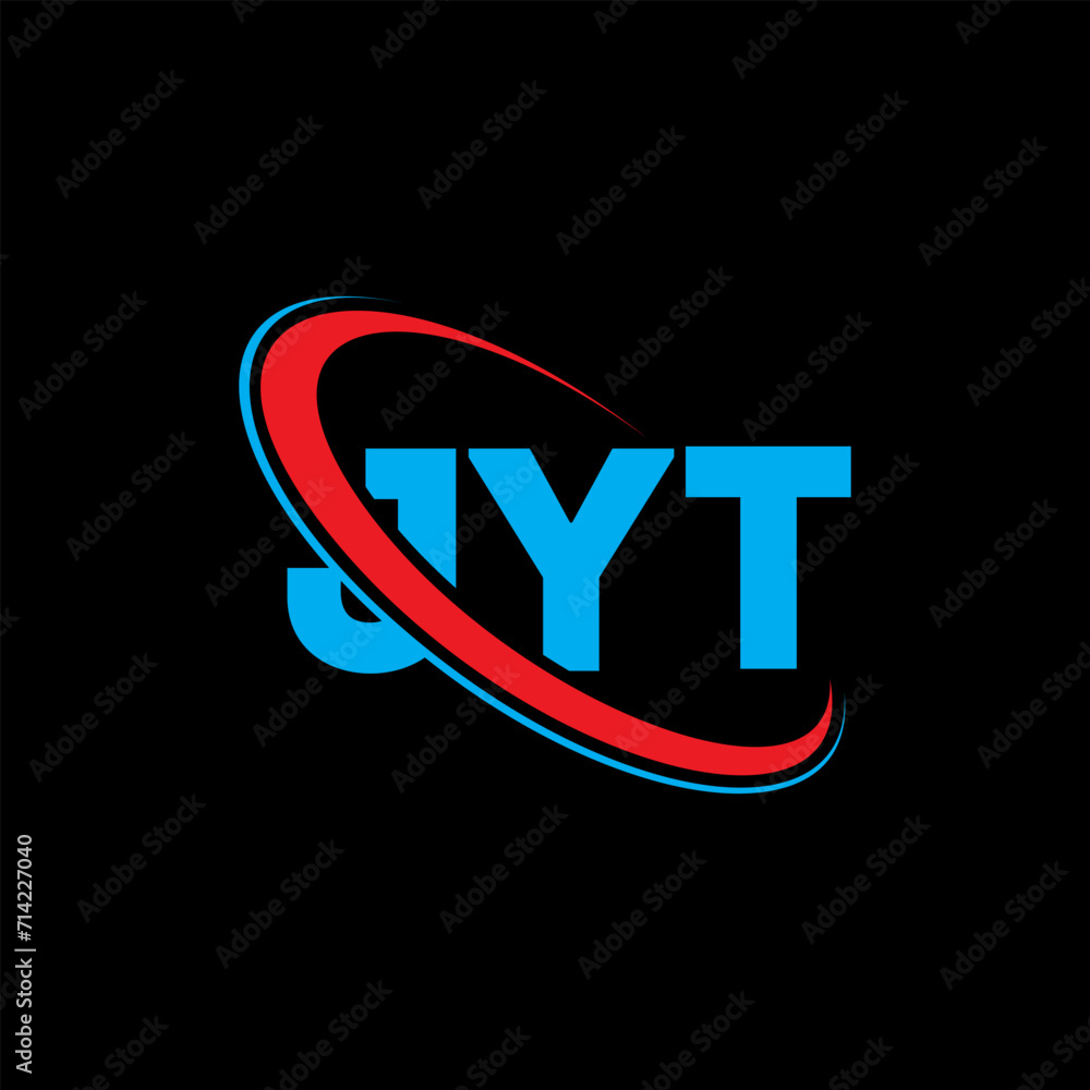 JYT logo. JYT letter. JYT letter logo design. Initials JYT logo linked ...