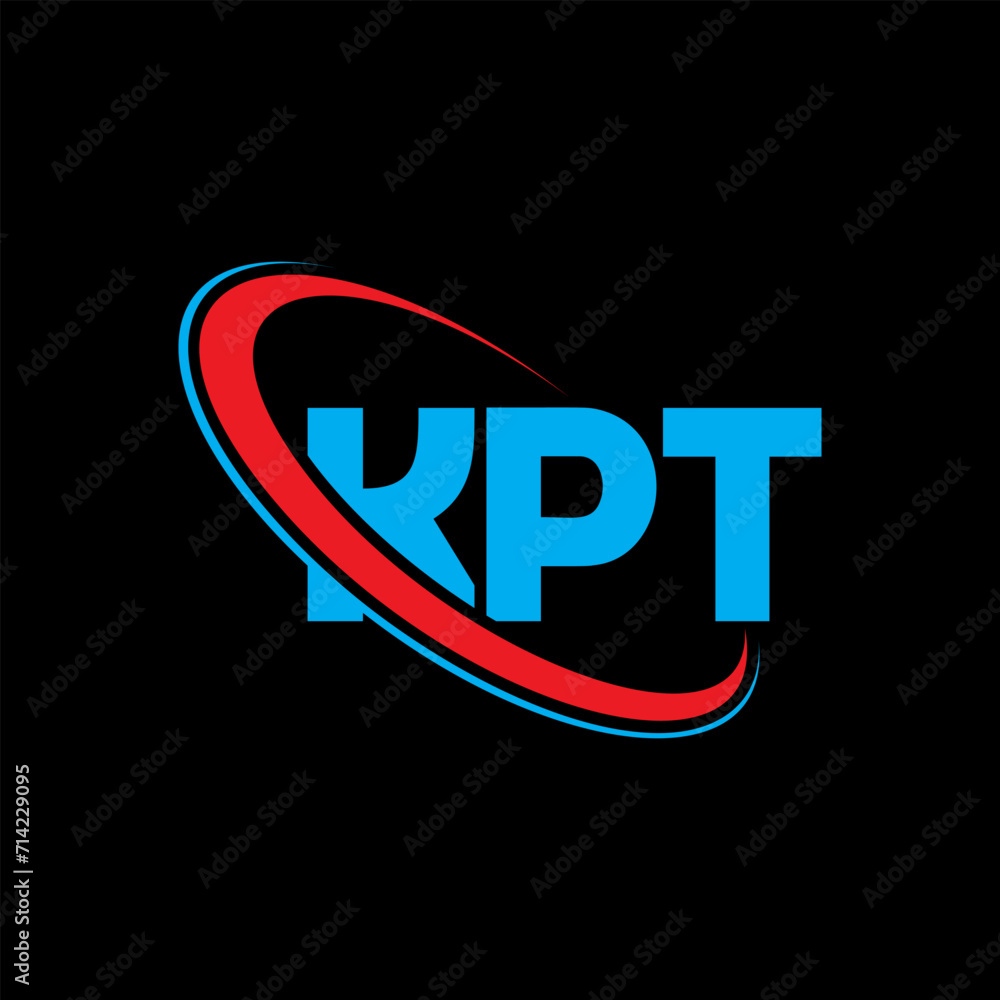 KPT logo. KPT letter. KPT letter logo design. Initials KPT logo linked ...