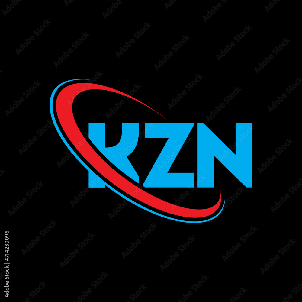 KZN logo. KZN letter. KZN letter logo design. Initials KZN logo linked ...