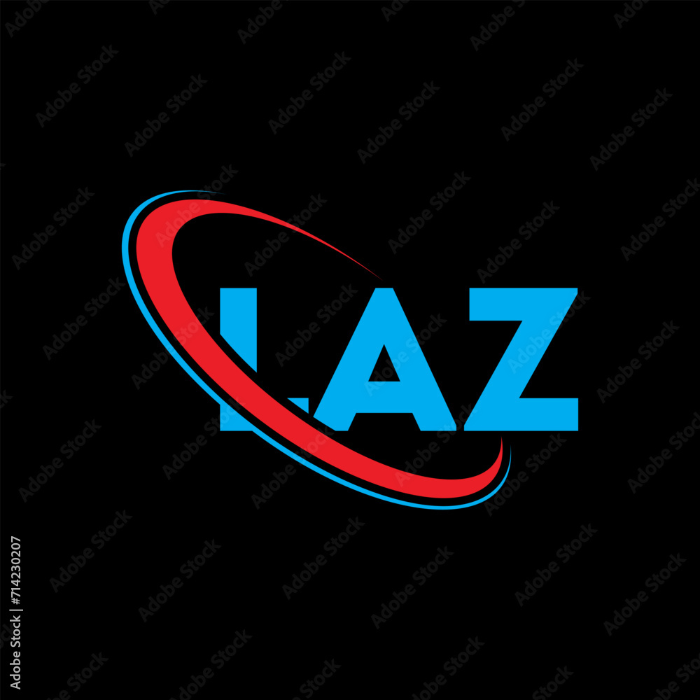 LAZ logo. LAZ letter. LAZ letter logo design. Intitials LAZ logo linked ...