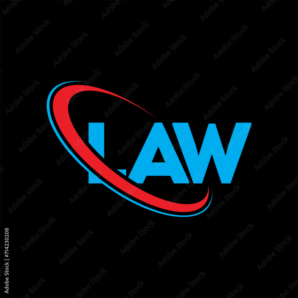 LAW logo. LAW letter. LAW letter logo design. Intitials LAW logo linked ...