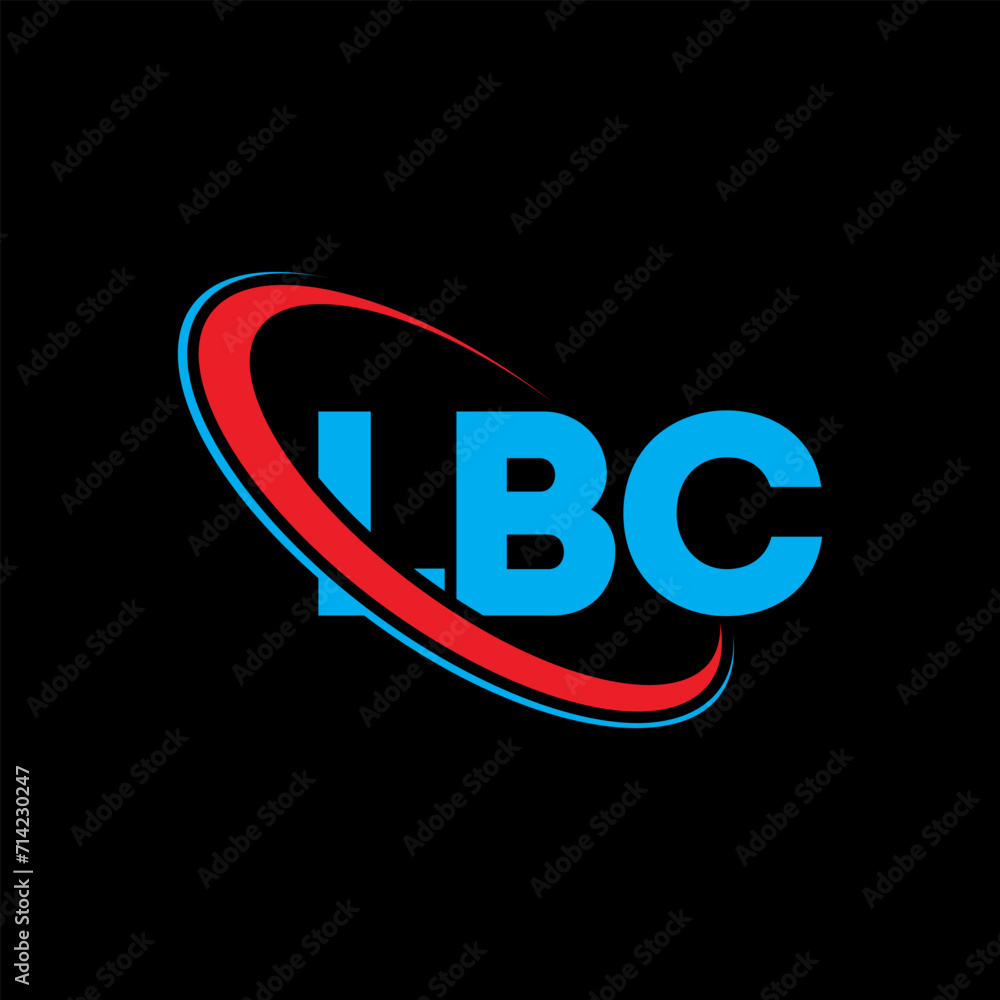 LBC logo. LBC letter. LBC letter logo design. Intitials LBC logo linked ...