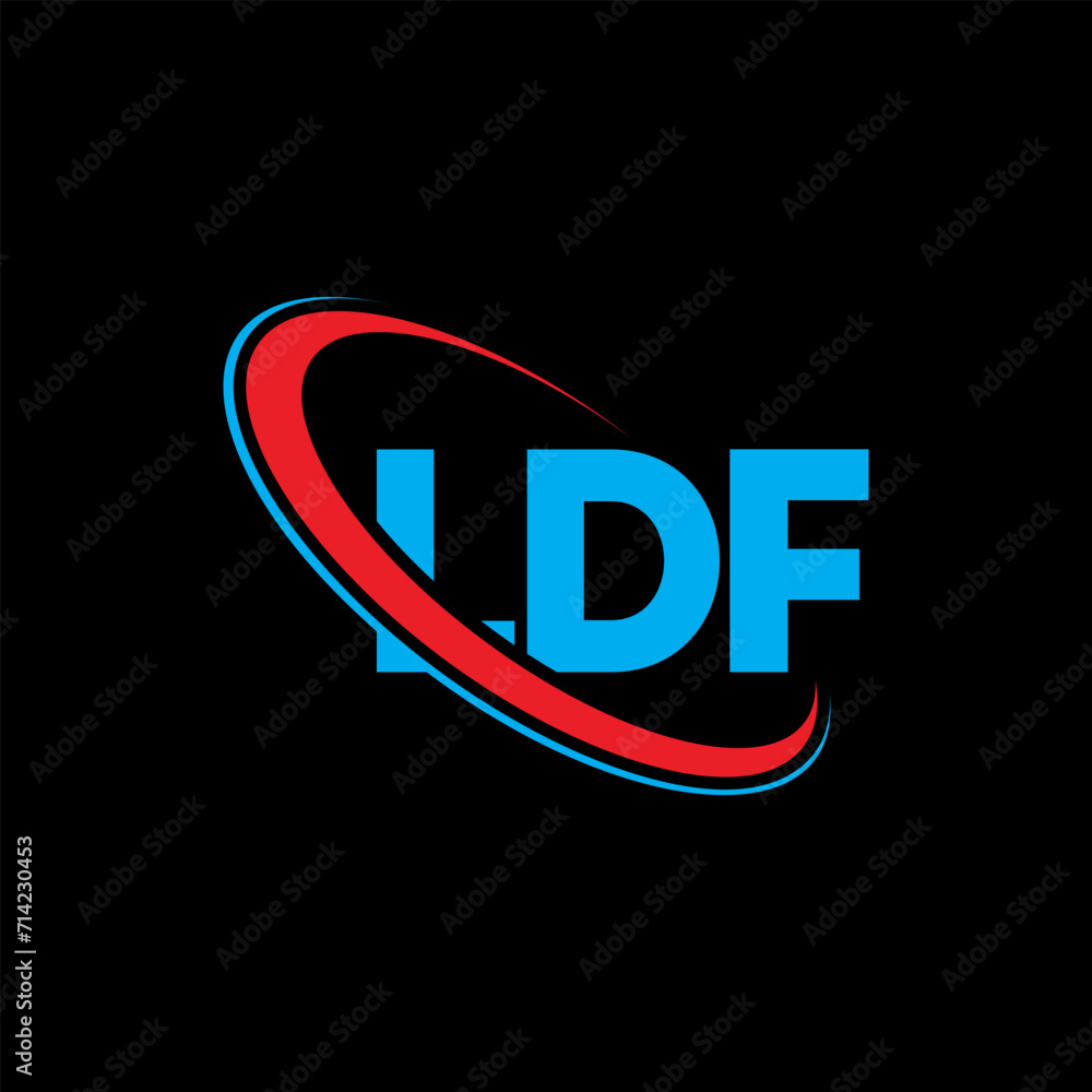 LDF logo. LDF letter. LDF letter logo design. Initials LDF logo linked ...