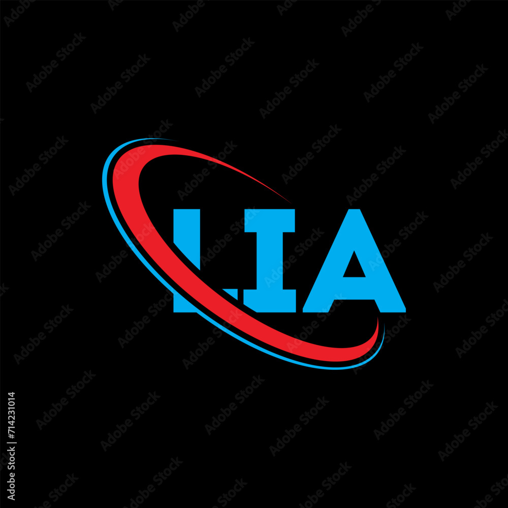 Vecteur Stock LIA logo. LIA letter. LIA letter logo design. Initials ...