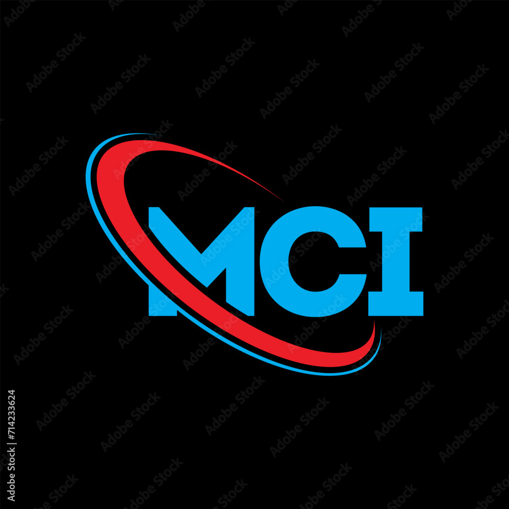 MCI logo. MCI letter. MCI letter logo design. Intitials MCI logo linked ...