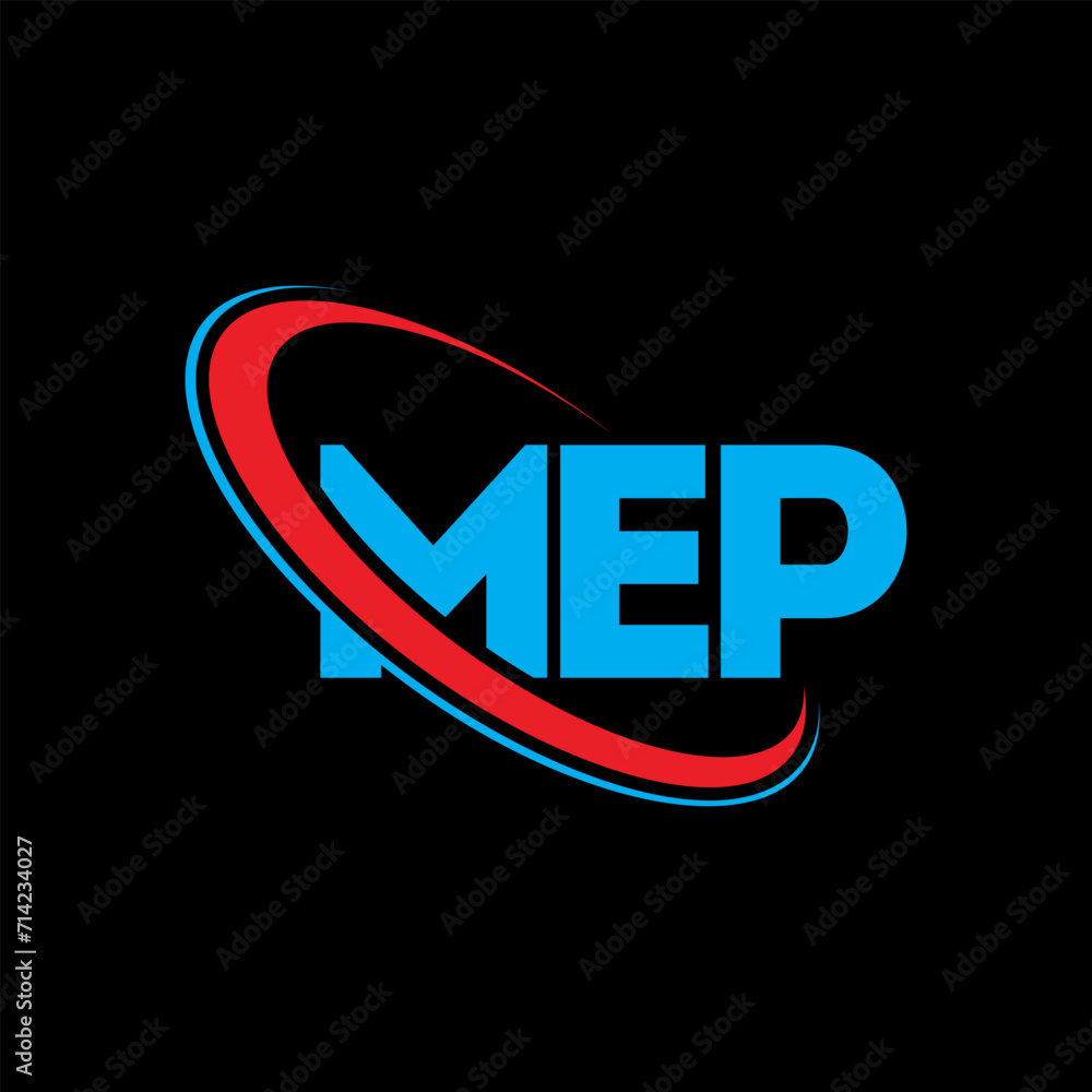 MEP logo. MEP letter. MEP letter logo design. Initials MEP logo linked ...