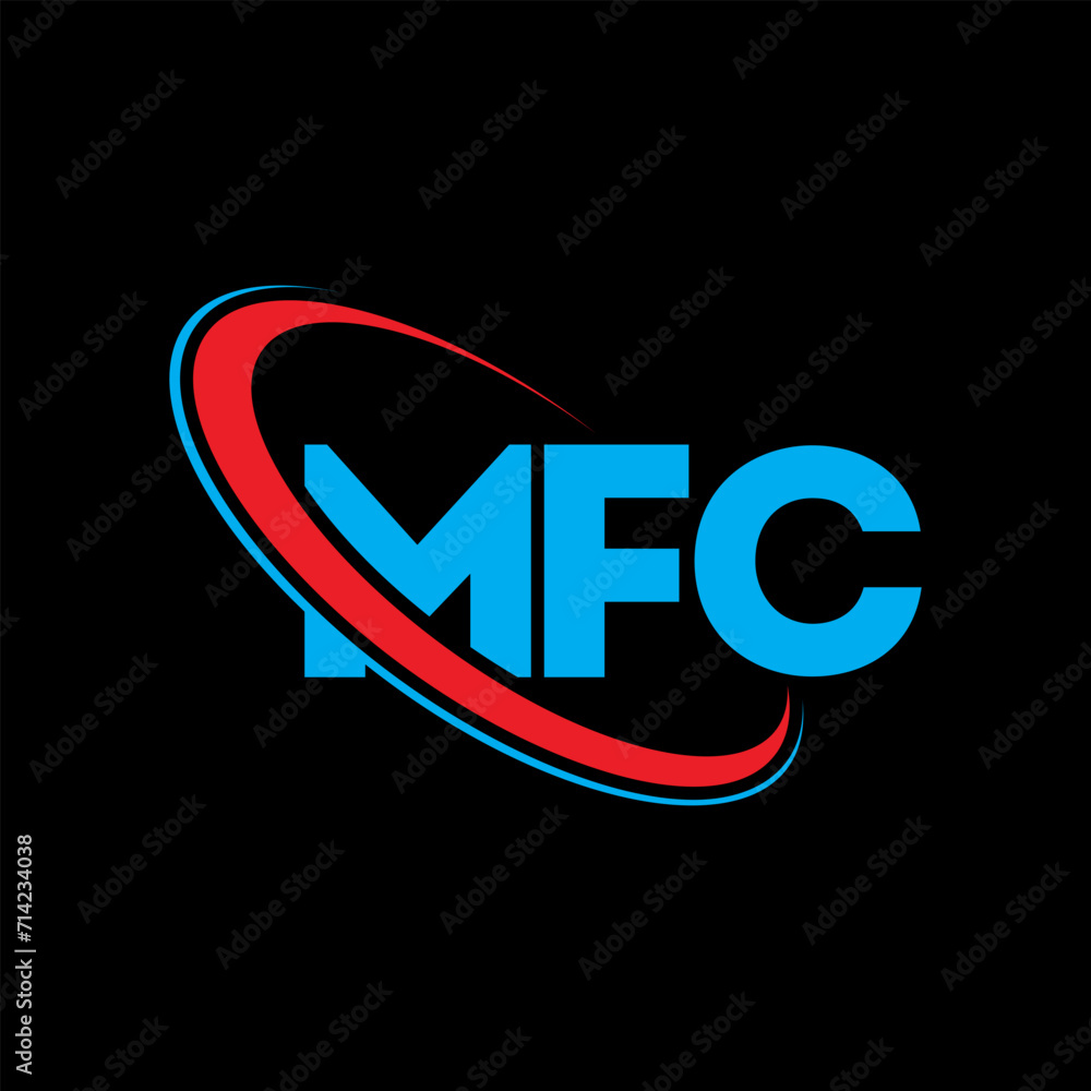 MFC logo. MFC letter. MFC letter logo design. Initials MFC logo linked ...