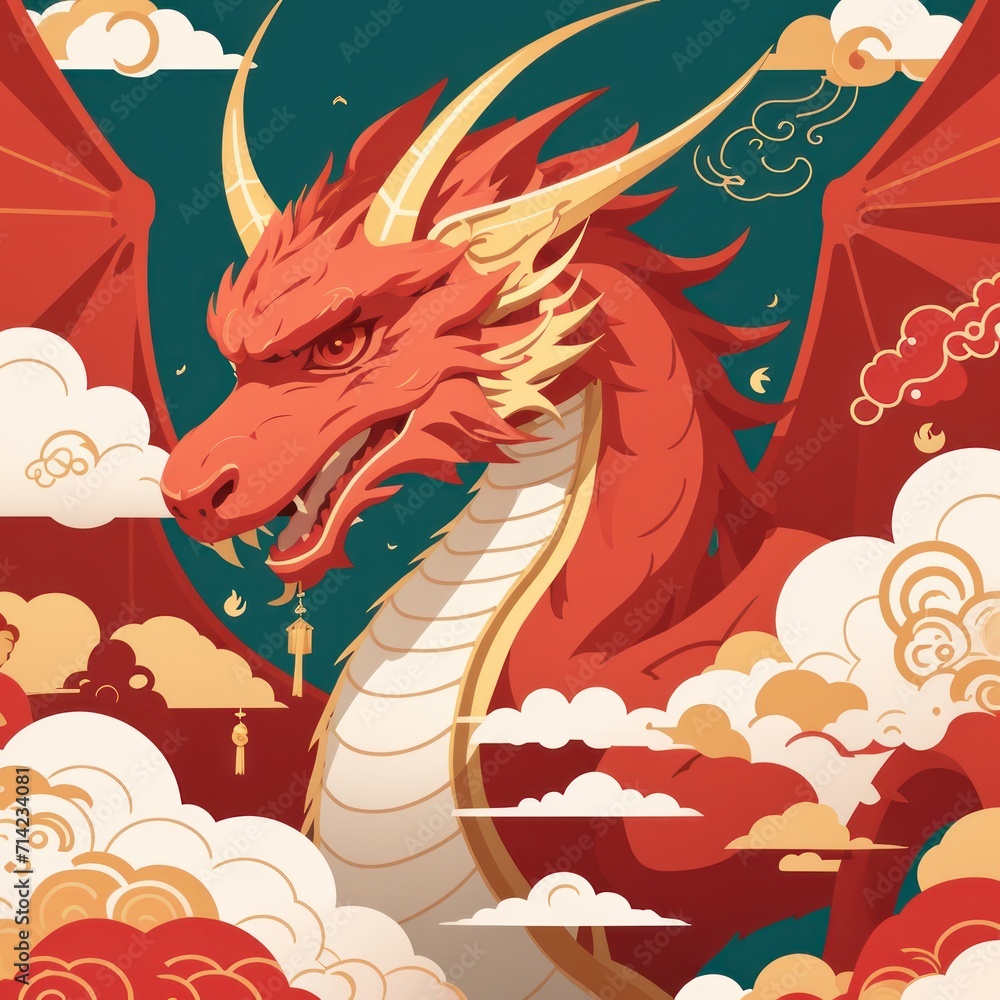 chinese new year, chinese style dragon statue, iconic dragon, wallpaper ...
