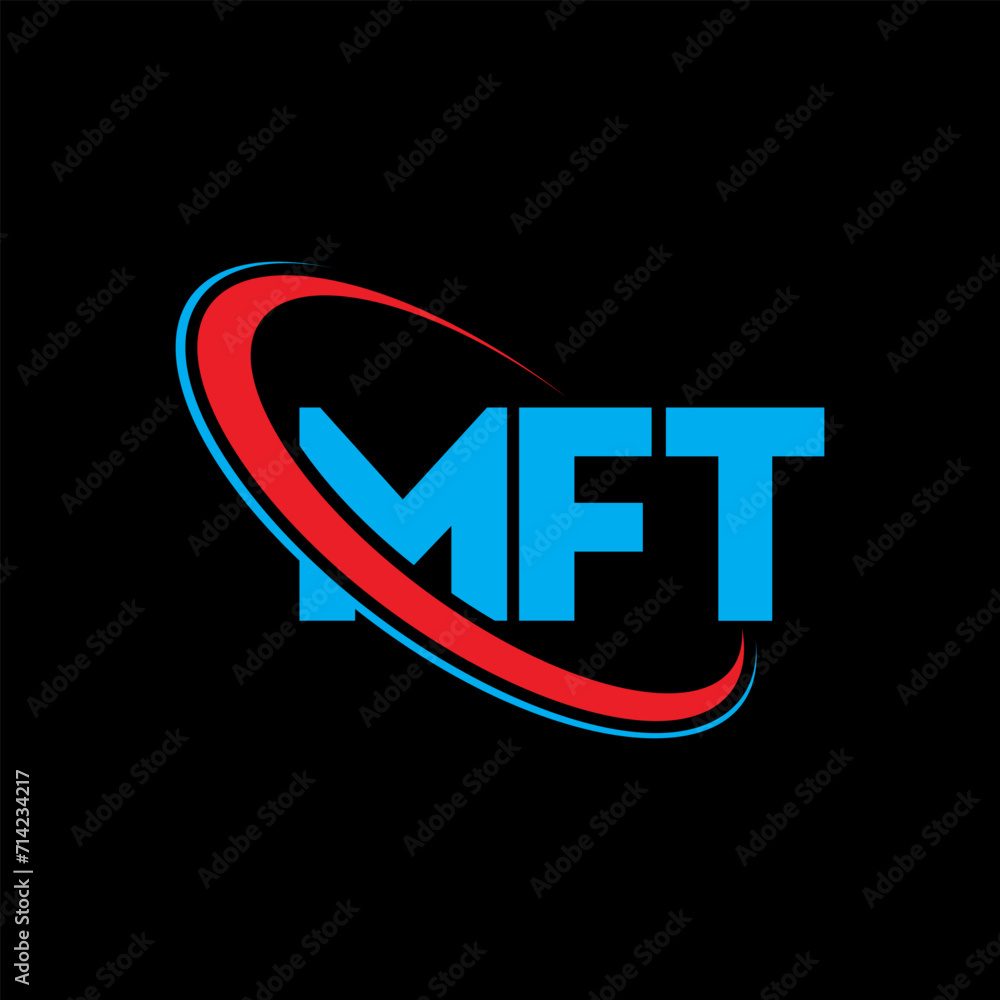 MFT logo. MFT letter. MFT letter logo design. Initials MFT logo linked ...
