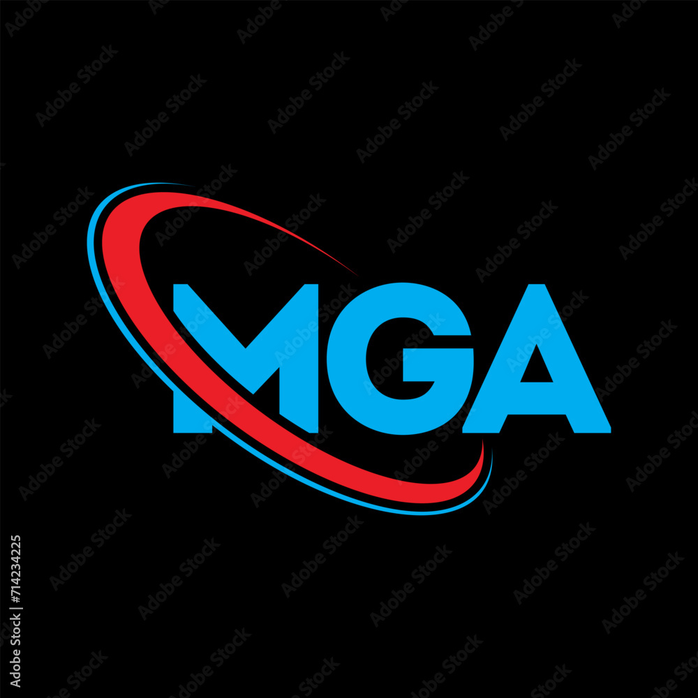 MGA logo. MGA letter. MGA letter logo design. Initials MGA logo linked ...