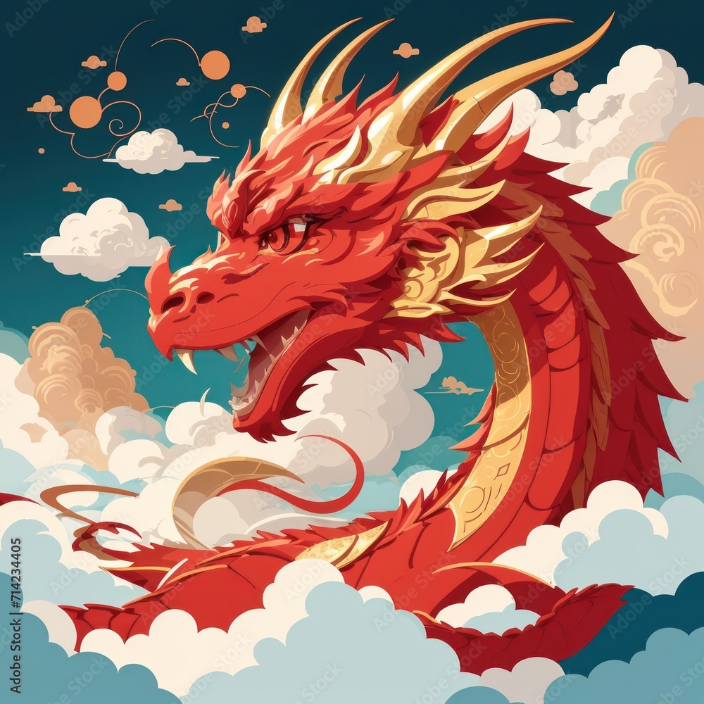 chinese new year, chinese style dragon statue, iconic dragon, wallpaper ...