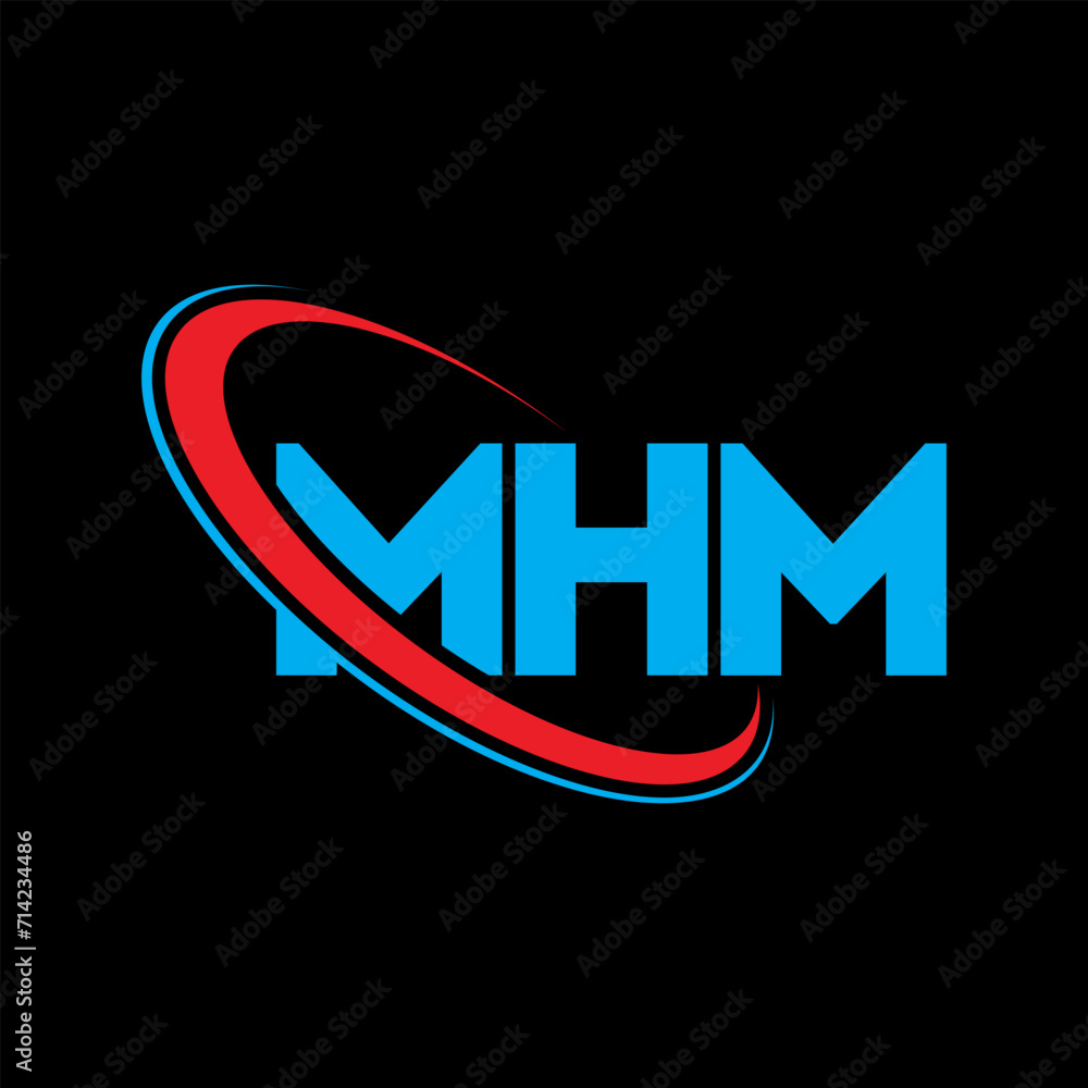 MHM logo. MHM letter. MHM letter logo design. Initials MHM logo linked ...