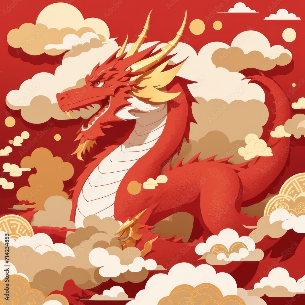chinese new year, chinese style dragon statue, iconic dragon, wallpaper ...