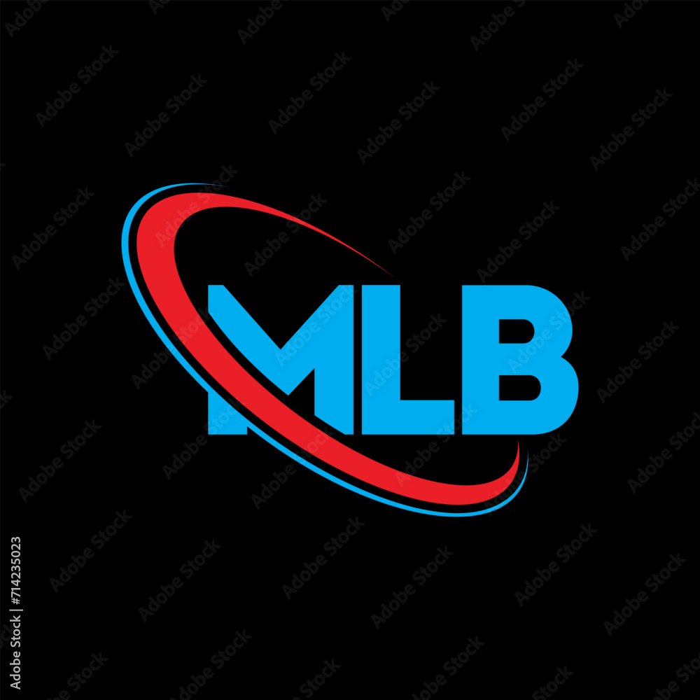 MLB logo. MLB letter. MLB letter logo design. Initials MLB logo linked ...