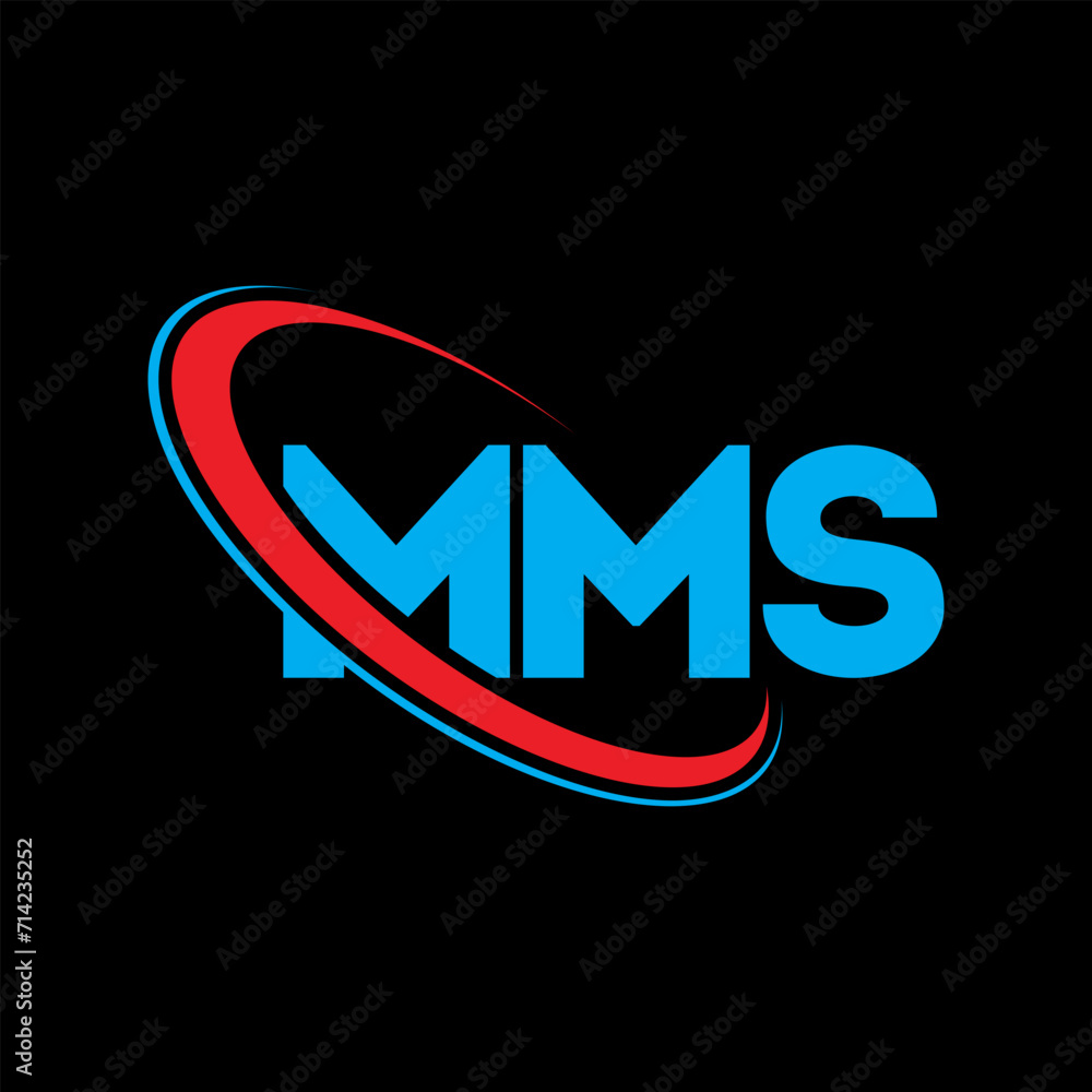 MMS logo. MMS letter. MMS letter logo design. Initials MMS logo linked ...