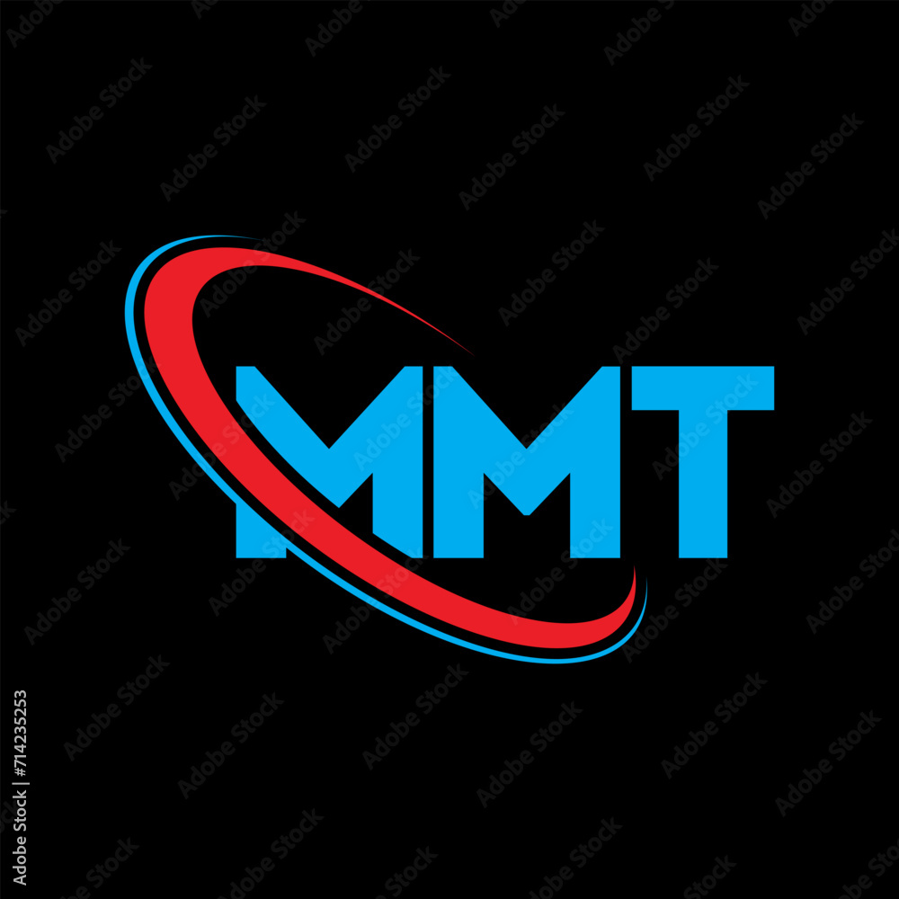 MMT logo. MMT letter. MMT letter logo design. Initials MMT logo linked ...