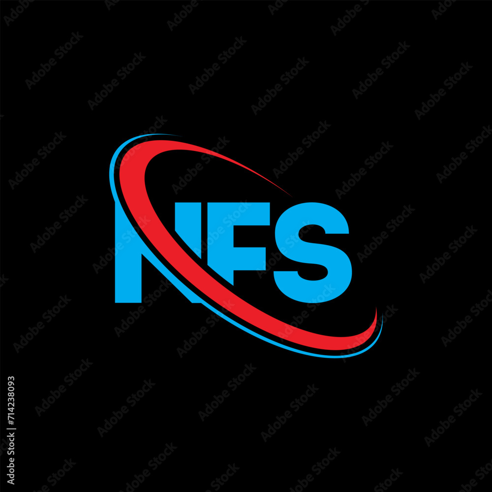 NFS logo. NFS letter. NFS letter logo design. Initials NFS logo linked ...