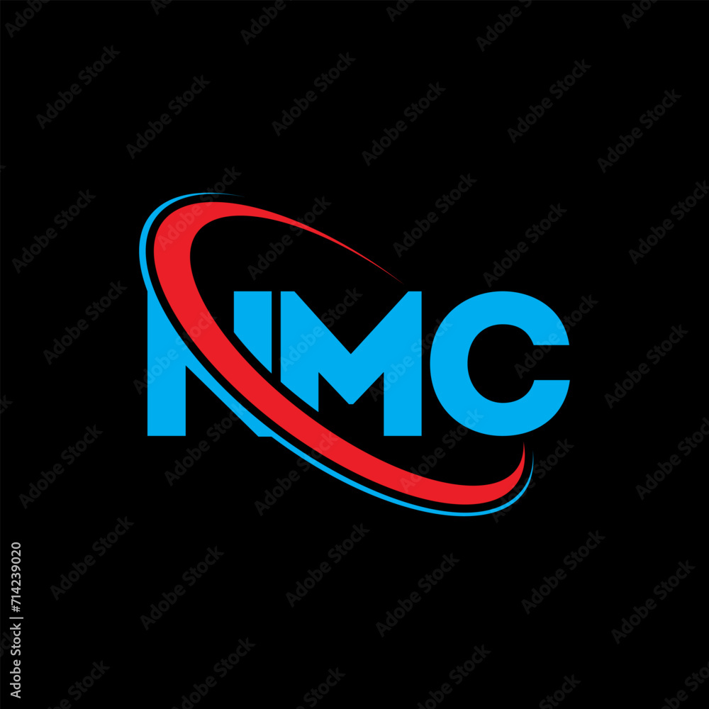 NMC logo. NMC letter. NMC letter logo design. Initials NMC logo linked ...