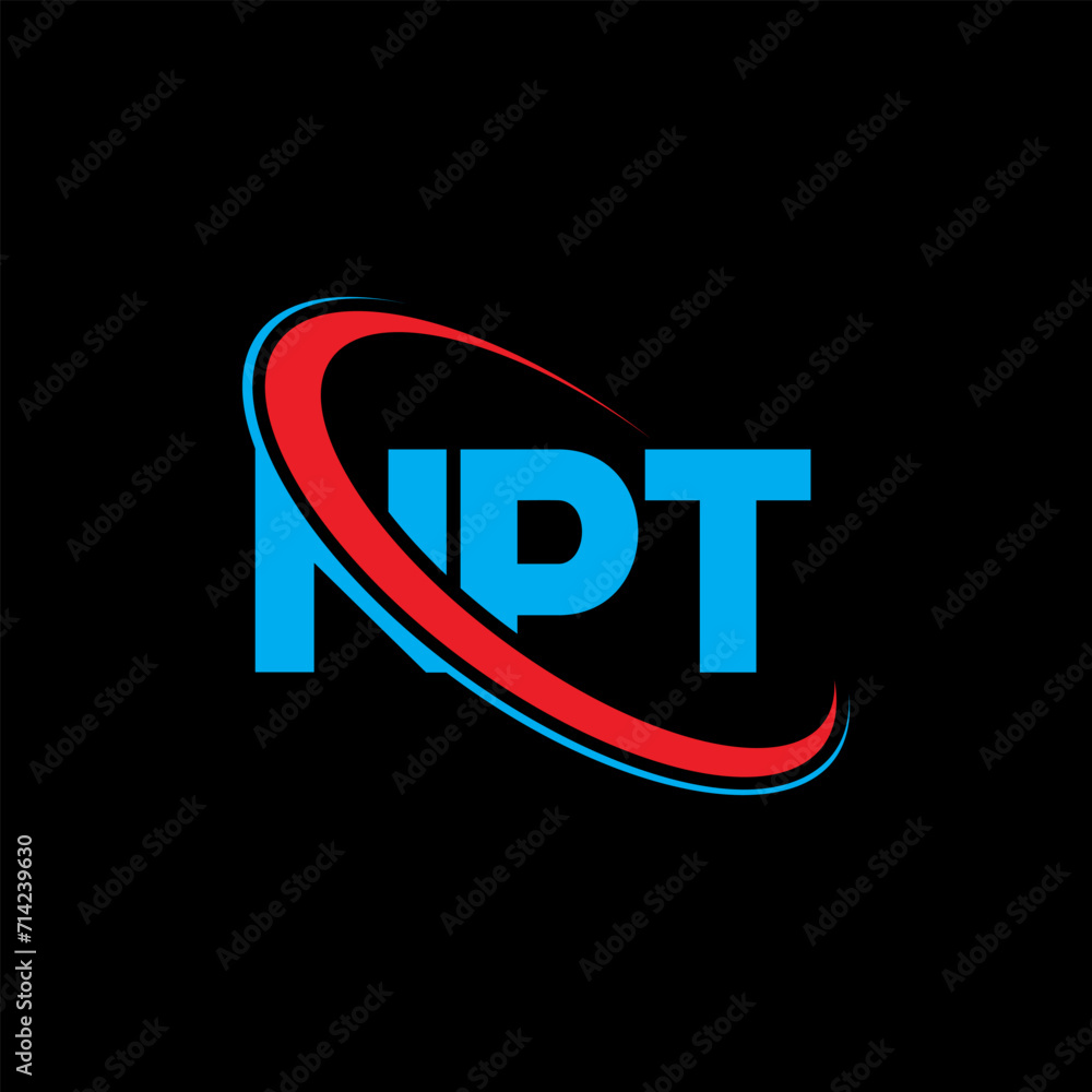 NPT logo. NPT letter. NPT letter logo design. Initials NPT logo linked ...