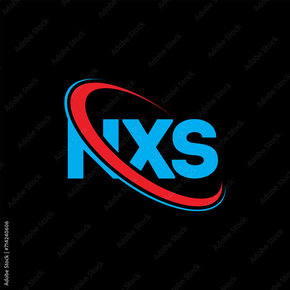 NXS logo. NXS letter. NXS letter logo design. Initials NXS logo linked ...