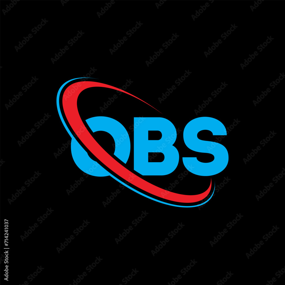 OBS logo. OBS letter. OBS letter logo design. Intitials OBS logo linked ...