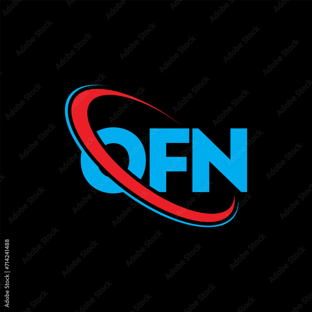 OFN logo. OFN letter. OFN letter logo design. Initials OFN logo linked ...
