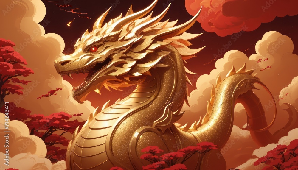 chinese new year, chinese style dragon statue, iconic dragon, wallpaper ...