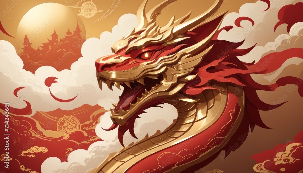 chinese new year, chinese style dragon statue, iconic dragon, wallpaper ...