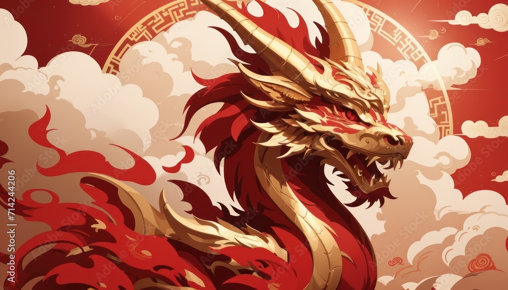 chinese new year, chinese style dragon statue, iconic dragon, wallpaper ...