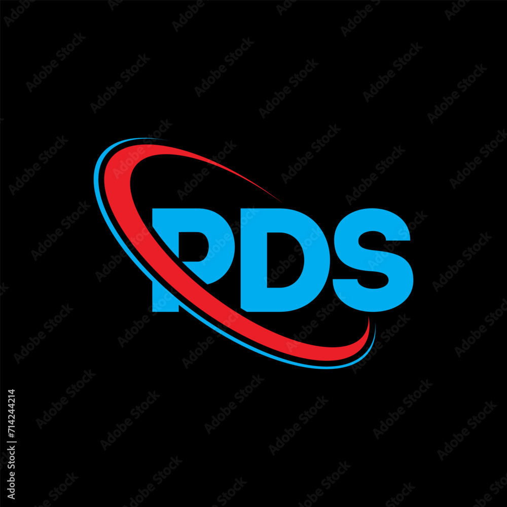 PDS logo. PDS letter. PDS letter logo design. Initials PDS logo linked ...