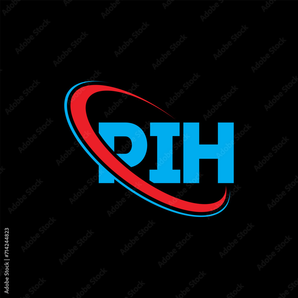 PIH logo. PIH letter. PIH letter logo design. Initials PIH logo linked ...