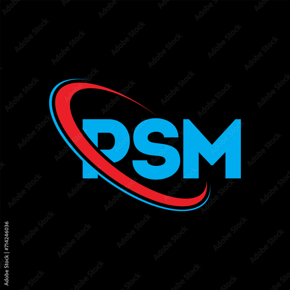 PSM logo. PSM letter. PSM letter logo design. Initials PSM logo linked ...