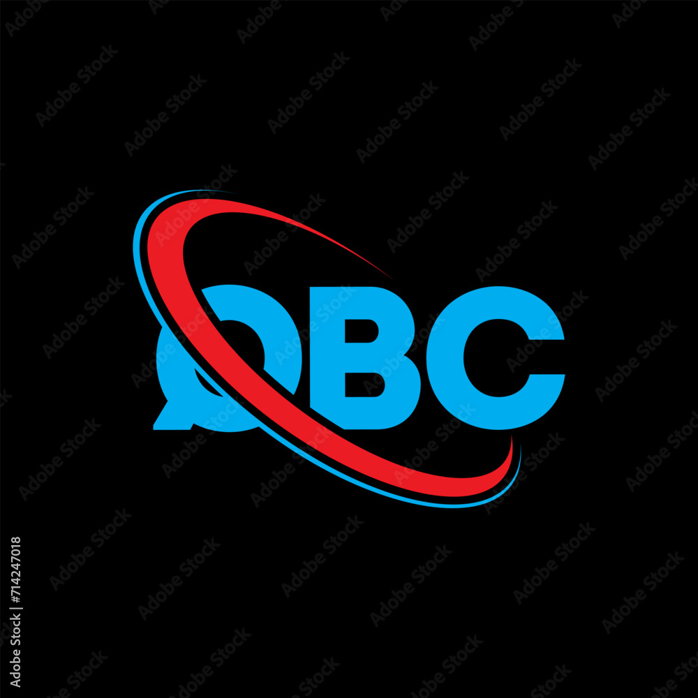 QBC logo. QBC letter. QBC letter logo design. Intitials QBC logo linked ...