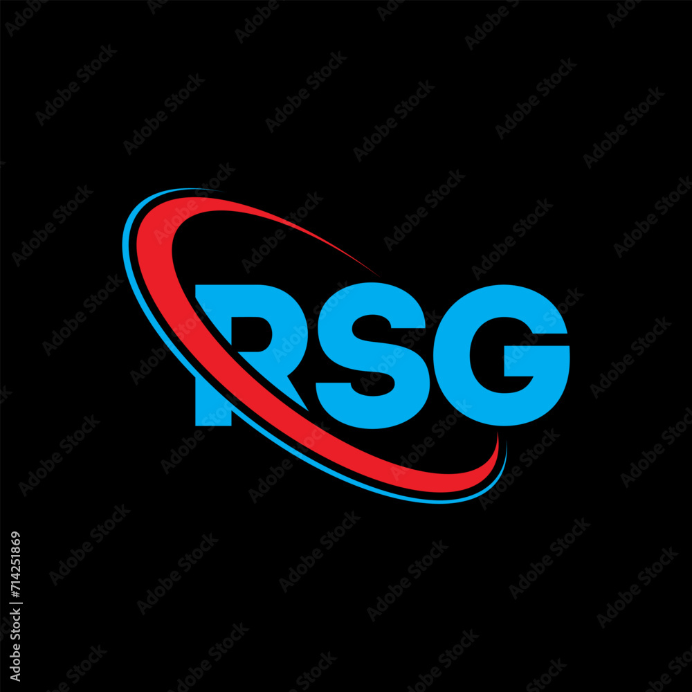 RSG logo. RSG letter. RSG letter logo design. Initials RSG logo linked ...