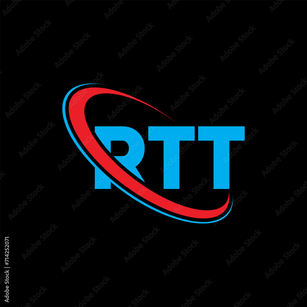 RTT logo. RTT letter. RTT letter logo design. Initials RTT logo linked ...