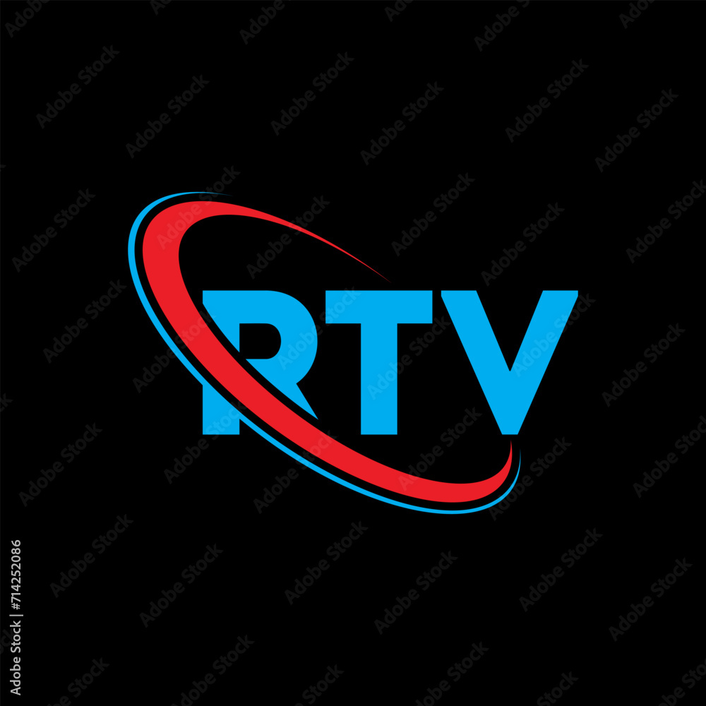 RTV logo. RTV letter. RTV letter logo design. Initials RTV logo linked ...