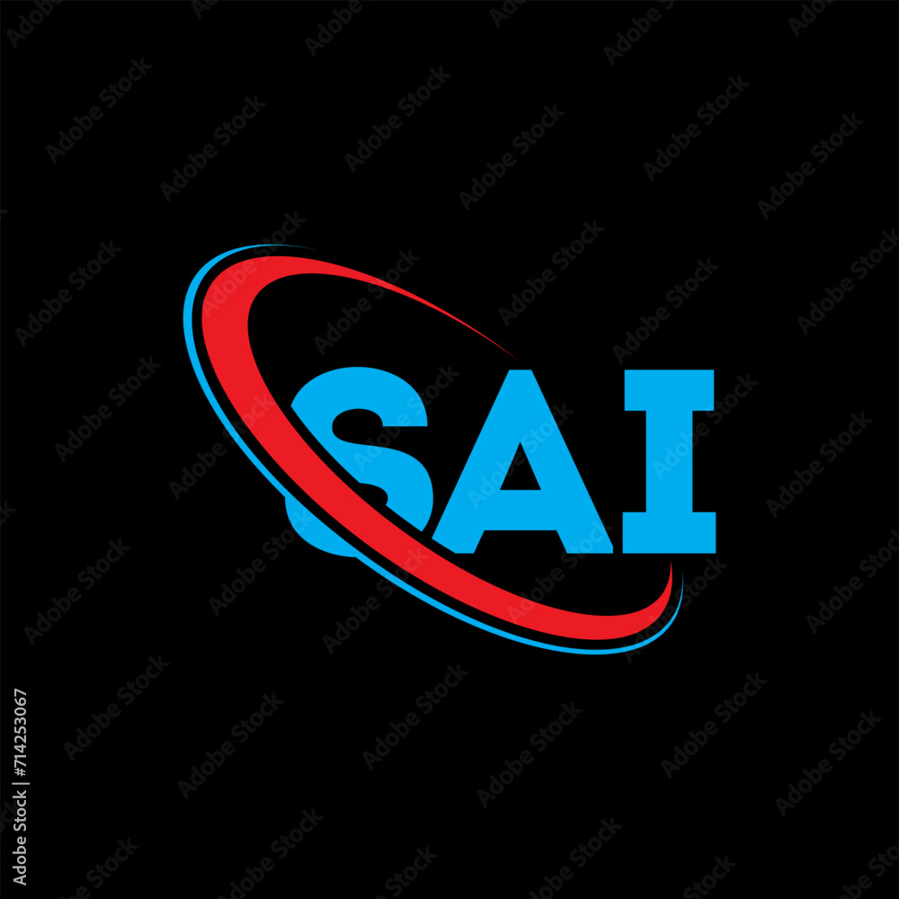 SAI logo. SAI letter. SAI letter logo design. Intitials SAI logo linked ...