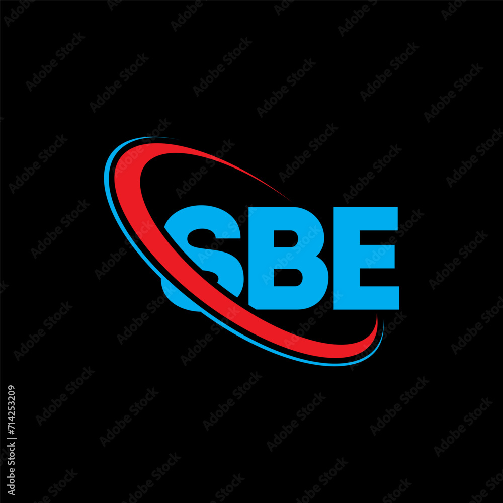 SBE logo. SBE letter. SBE letter logo design. Intitials SBE logo linked ...