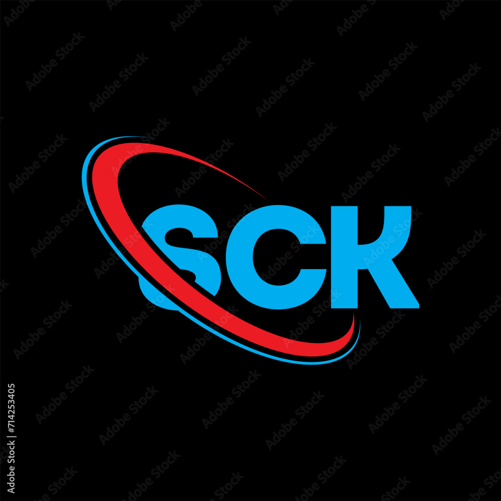 SCK logo. SCK letter. SCK letter logo design. Intitials SCK logo linked ...