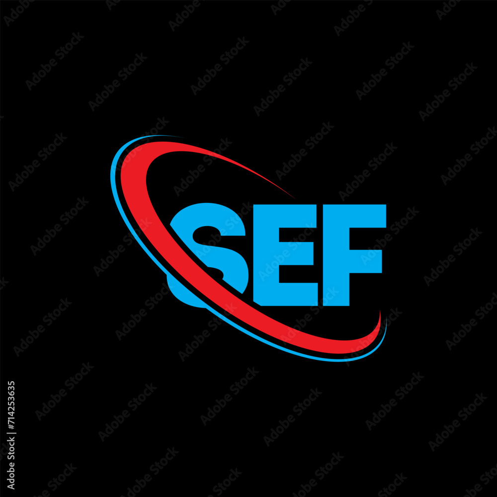 SEF logo. SEF letter. SEF letter logo design. Initials SEF logo linked ...