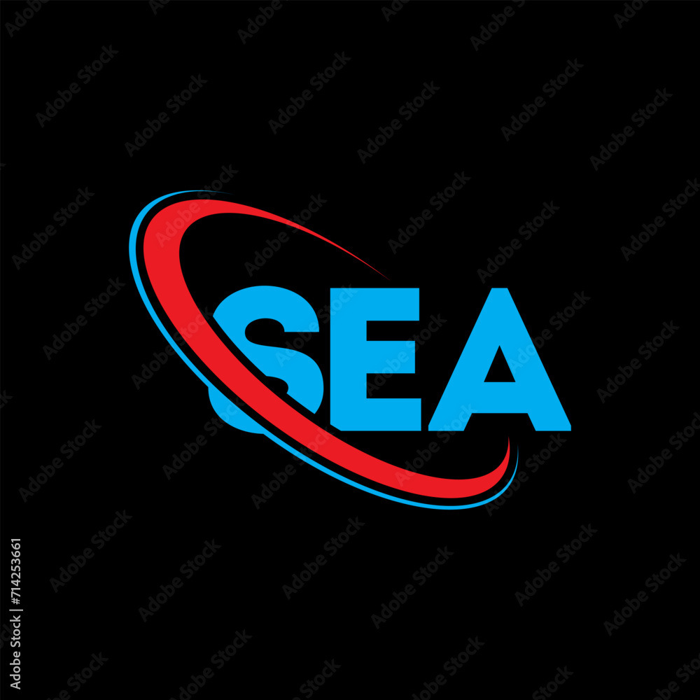 SEA logo. SEA letter. SEA letter logo design. Initials SEA logo linked ...