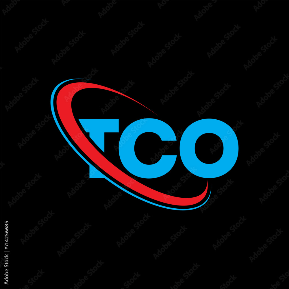 TCO logo. TCO letter. TCO letter logo design. Intitials TCO logo linked ...