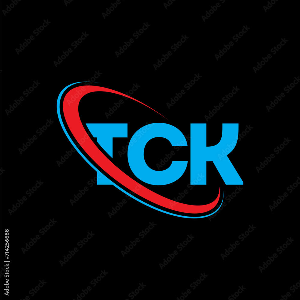 TCK logo. TCK letter. TCK letter logo design. Intitials TCK logo linked ...