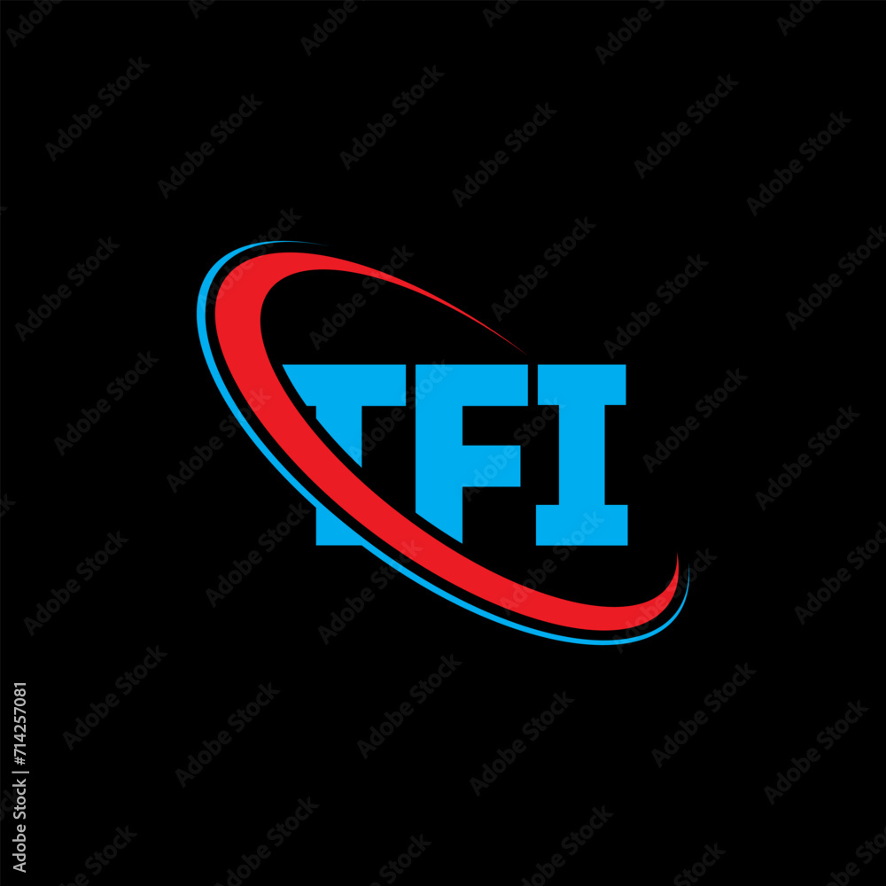 TFI logo. TFI letter. TFI letter logo design. Initials TFI logo linked ...